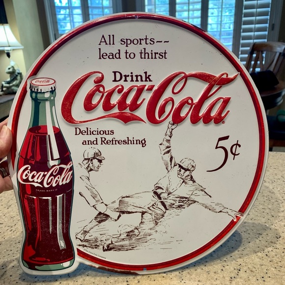 Coca Cola | Wall Decor | Coca Cola Wall Decor Baseball | Poshmark